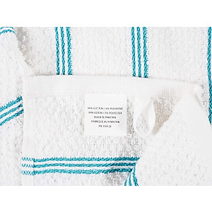 KAF Home Pantry Piedmont Terry Kitchen Towels | Set of 8, 16 x 26 inch, Absorbent Terry Cloth Dish Towels, Hand Towels, Tea Towels | Perfect for Kitchen Spills, Cooking, and Messes - Dark Gray