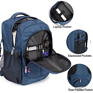 Boardingblue Under-Seat Backpack for Spirit, Frontier, American - Fits 18 x 13 x 8 Inches - Perfect Personal Item for Easy Air Travel - TSA Approved (Black)