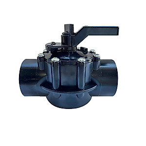 FibroPool Swimming Pool Diverter Valve - 2 Inch - 2 Way - Positive Seal & Non Lube Replacement Valve for Pools and Spas