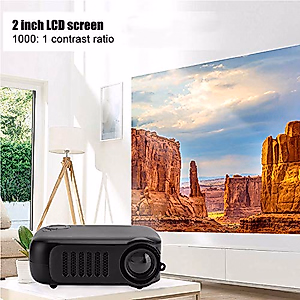 Mini Handheld Projector,Mini Portable Projector Household Projector (Black)