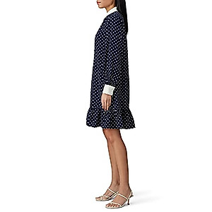 Tory Burch Rent the Runway Pre-Loved Cora Polka Dot Shirt Dress, Multicolored, 00