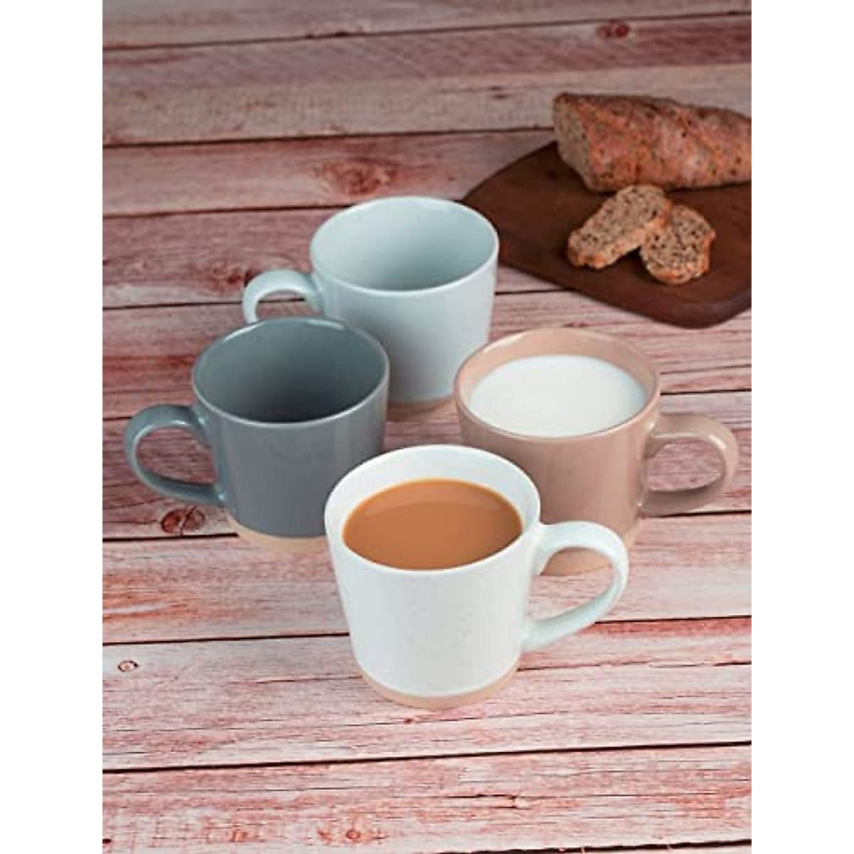 famiware Coffee Mug Set for 4, Multi-color