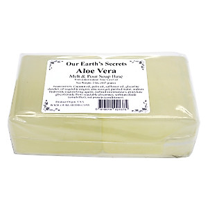 Our Earth's Secrets - 2 Lbs Melt and Pour Soap Base - Aloe Vera