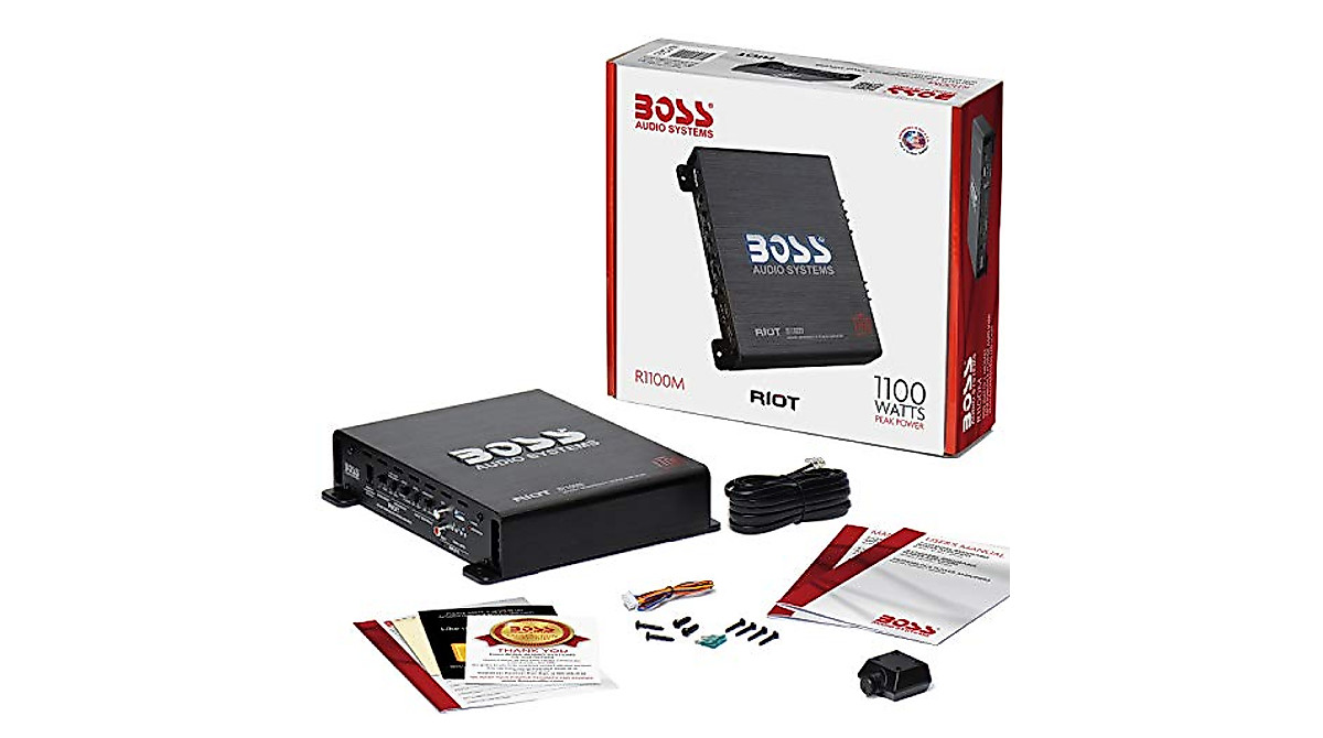BOSS Audio Systems R1100M Riot Series Car Audio Subwoofer Amplifier ...