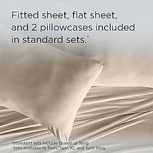 TEMPUR-Rayon from Bamboo Sheet Set, Sandstone, King