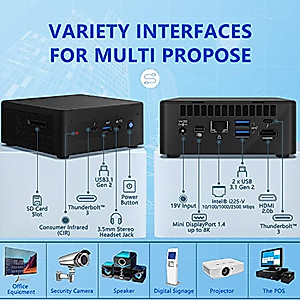 Intel NUC 11 NUC11PAHi70Z Mini PC Barebone Kit, Core i7-1165G7 4-Core, 2.8 GHz–4.7 GHz Turbo, 28W Intel Iris Xe Graphics, iFi 6, BT 5.0 Thunderbolt 3, 8K & Quadruple Monitor Capable (No RAM+SSD+OS)