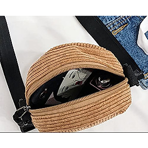Corduroy Crossbody Bag Women Cell Phone Purse Small Tote Bag Satchel Bag Tote Handbag Shoulder Bag Satchel Bag Hobo Bag