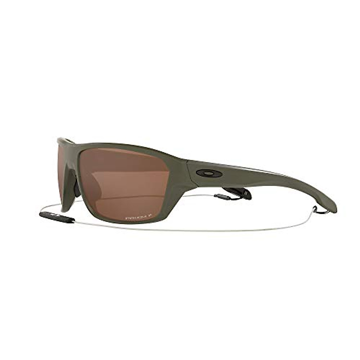 Oakley Men's OO9416 Split Shot Rectangular Sunglasses, Matte Olive/Prizm Tungsten Polarized, 64 mm