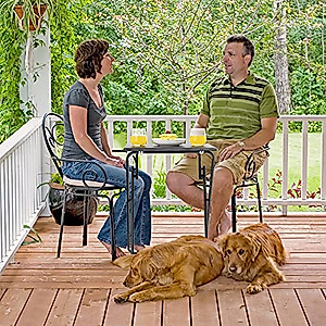 AMERIERGO Folding Table - No Assembly Required TV Tray for Eating on The Couch, Stable Dinner Foldable Table, Snack Coffee End Table Small Table Easy Storage for Living Room & Bedroom