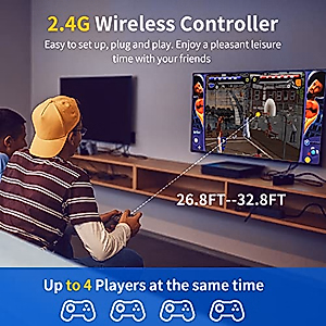 Game Consoles Built-in 46220 Retro Games, Retro Console with S905X4 Chip, Plug and Play Video Game Console for 4K TV, EmuELEC 4.6 Gaming System/Android TV 11 all in 2, Emulator Console Support WiFi/BT