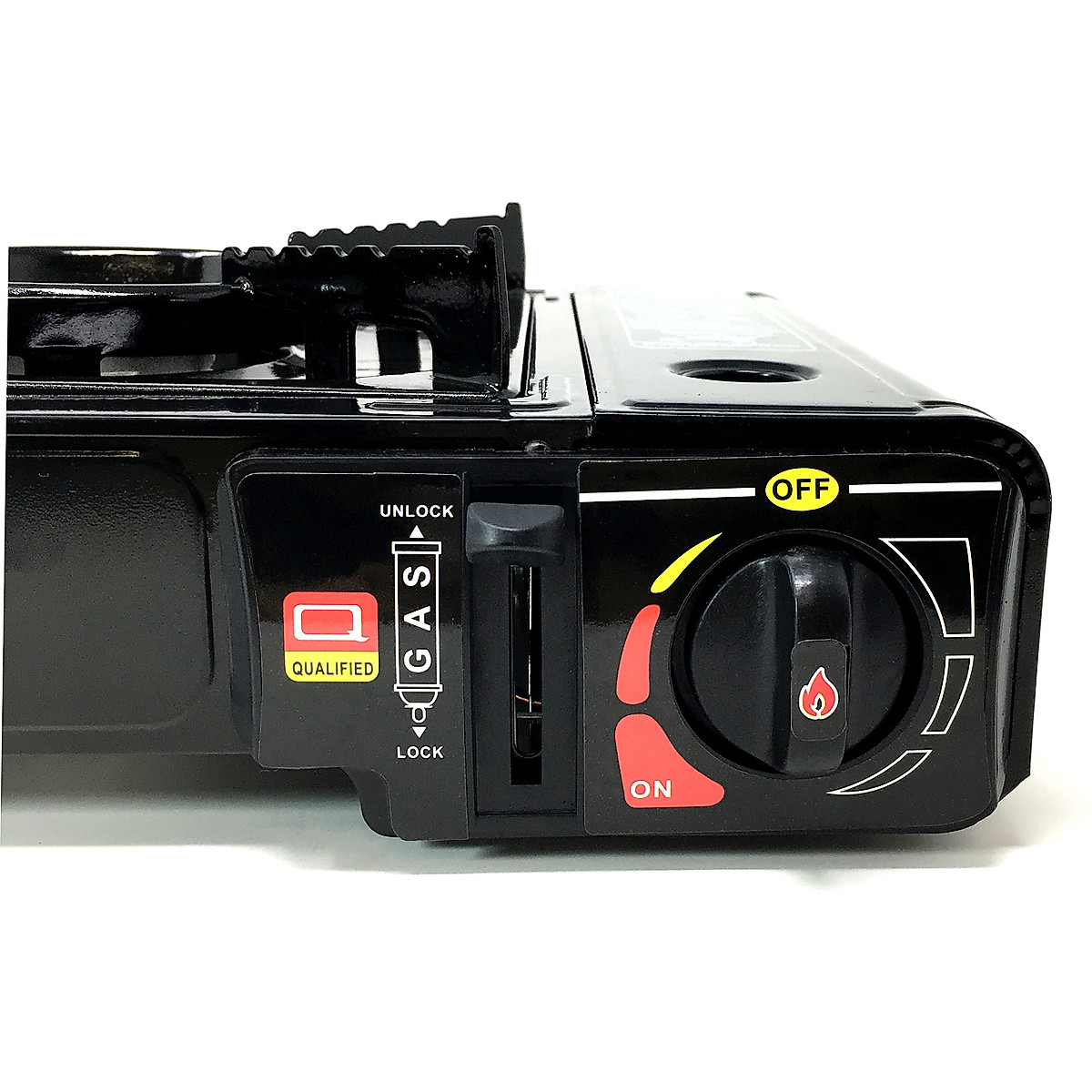 Portable Outdoor Camping Butane Gas Stove Full Stainless Steel Body with Electronic Ignition and Carrying Case