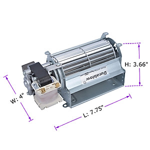 Durablow MFB005 GFK21, FK21, BLOTSDV Replacement Fireplace Blower Fan Unit for Heatilator, Majestic, Heat N Glo, Rotom R7-RB66