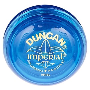 Duncan Toys Imperial Yo-Yo, Beginner Yo-Yo with String, Steel Axle and Plastic Body, Blue