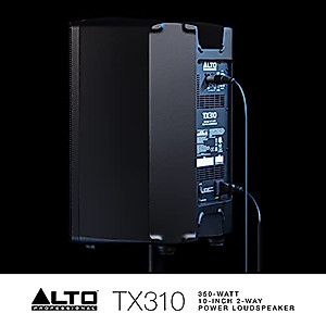 ALTO TX310 – 350W Active PA Speaker with 10" Woofer for Mobile DJ and Musicians, Small Venues, Ceremonies and Sports Events, Black
