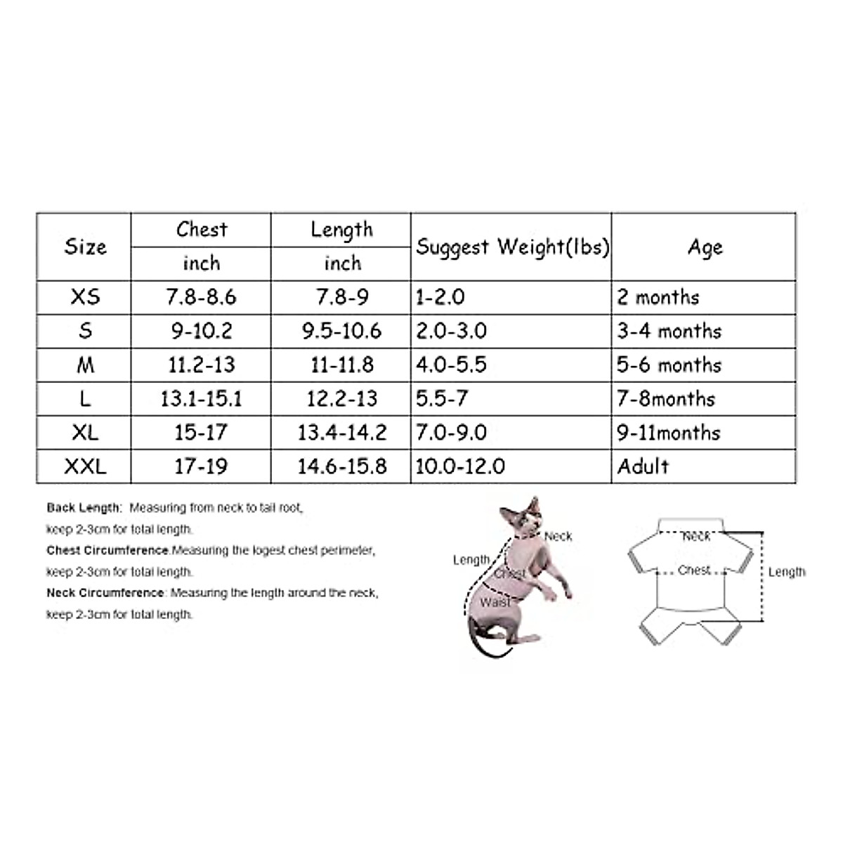 Sphynx Cat Clothes Knitted Soft High-end Fashion High-Neck Thickened Warm Winter Hairless Cat Clothes Devon Cornish Cat Clothes (XX-Large)