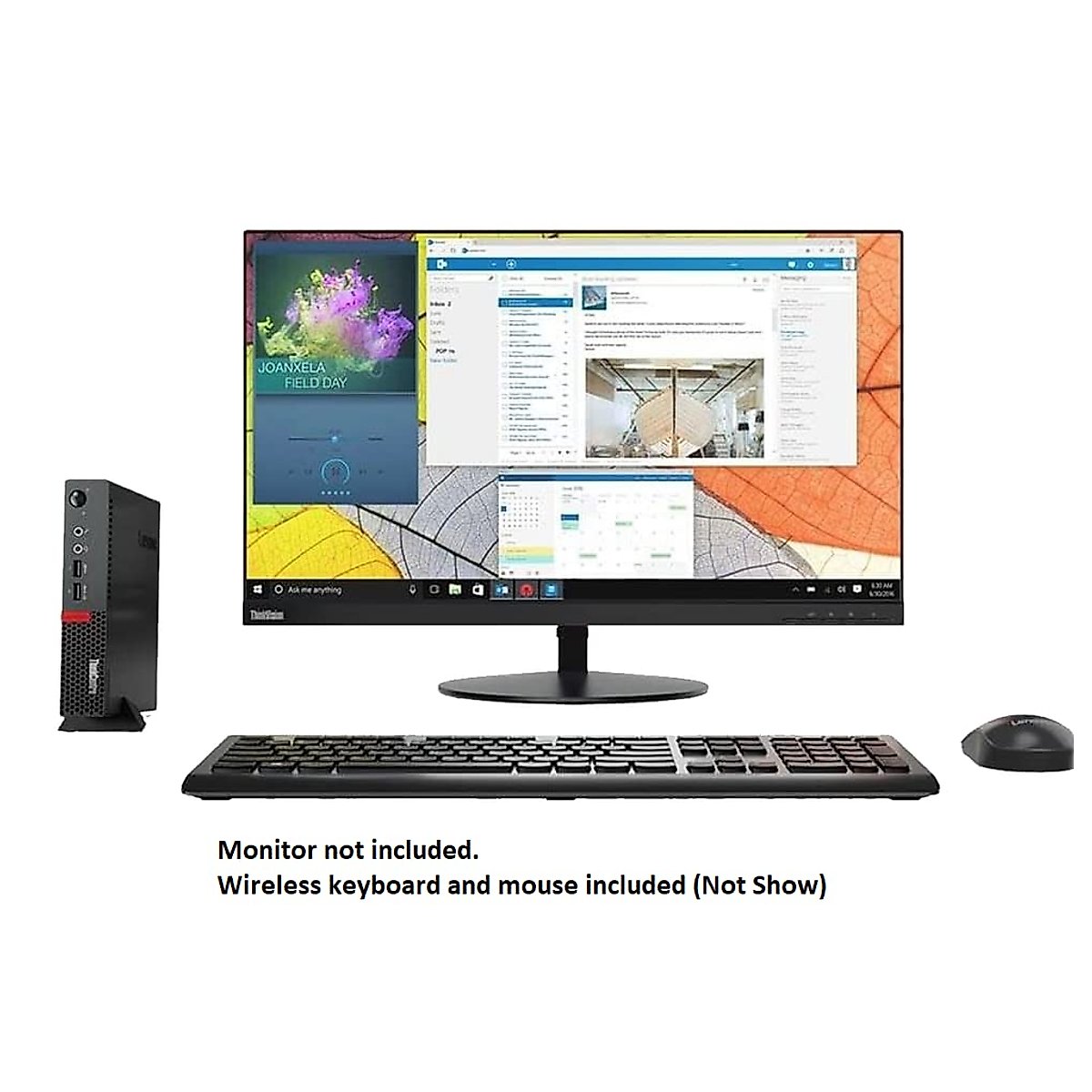 Lenovo ThinkCentre M910q Tiny Desktop Computer Mini PC, Intel Quad Core i7-6700T up to 3.6GHz, 16GB DDR4 RAM 256GB NVME SSD, Built-in WiFi, Wireless Mouse and Keyboard, Windows 10 Pro (Renewed)