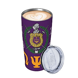 HYANMWYEIPI Fraternity Paraphernalia Gifts Mug 20oz Vacuum Insulated Stainless Steel Tumbler With Splash-Proof Lid & 2 Straws - Keep Drinks Hot/Cold For Hours