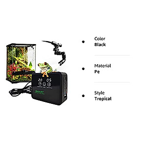 MYGIIKAKA Reptile Fogger Automatic Reptile Mister Fogger for Terrarium, Timed Reptile Humidifiers for Chameleon/Lizard/Snake/Turtle/Frog