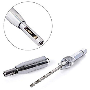 Eyech 4Pcs HSS Door Window Cabinet Self Centering Hinge Drill Bits Set Center Hinge Drill Bit Mill Tool for Opening Hole-5/64 Inch 7/64 Inch 9/64 Inch 11/64 Inch