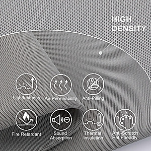 DECOLAB Standing Room Divider 29”x65” Portable Self Freestanding Partition for Classroom, Office, Studio Webcam Background, Sound Absorption Privacy Screen Separator (Steel)