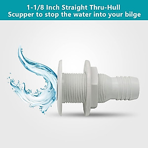 Marine Bilge Pump Hose 1-1/8 Inch Plumbing Kit, 1-1/8 Inch Check Valve