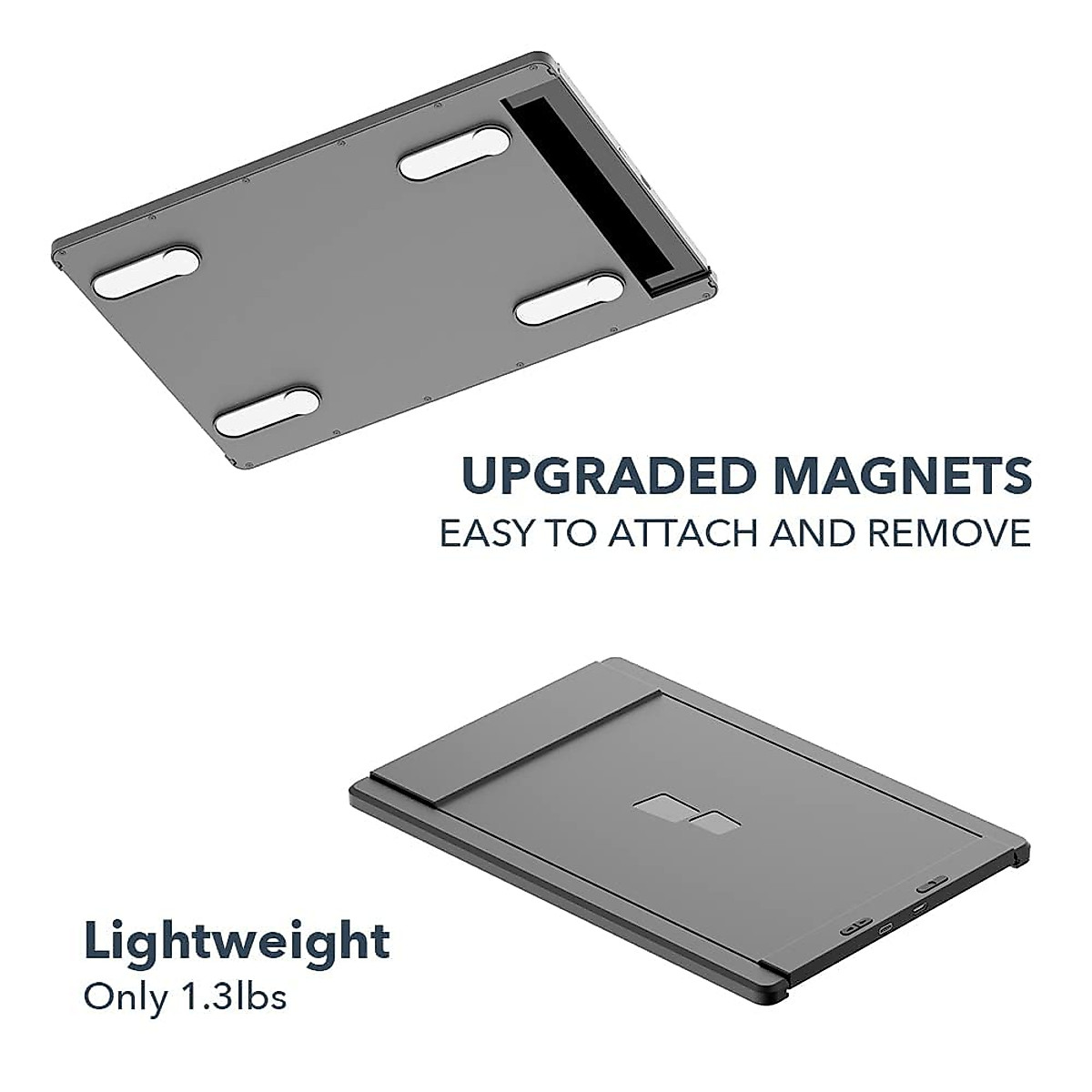 Duex Lite New Mobile Pixels Portable Monitor, 12.5" Full HD IPS Dual Monitor for laptops, USB C/USB A Powered Plug and Play Portable Display,Windows/MacOS Compatible (Grey)
