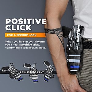 OWB Paddle Holster - Outside The Waistband fits Taurus 856 2'' (Carbon Fiber, Right)