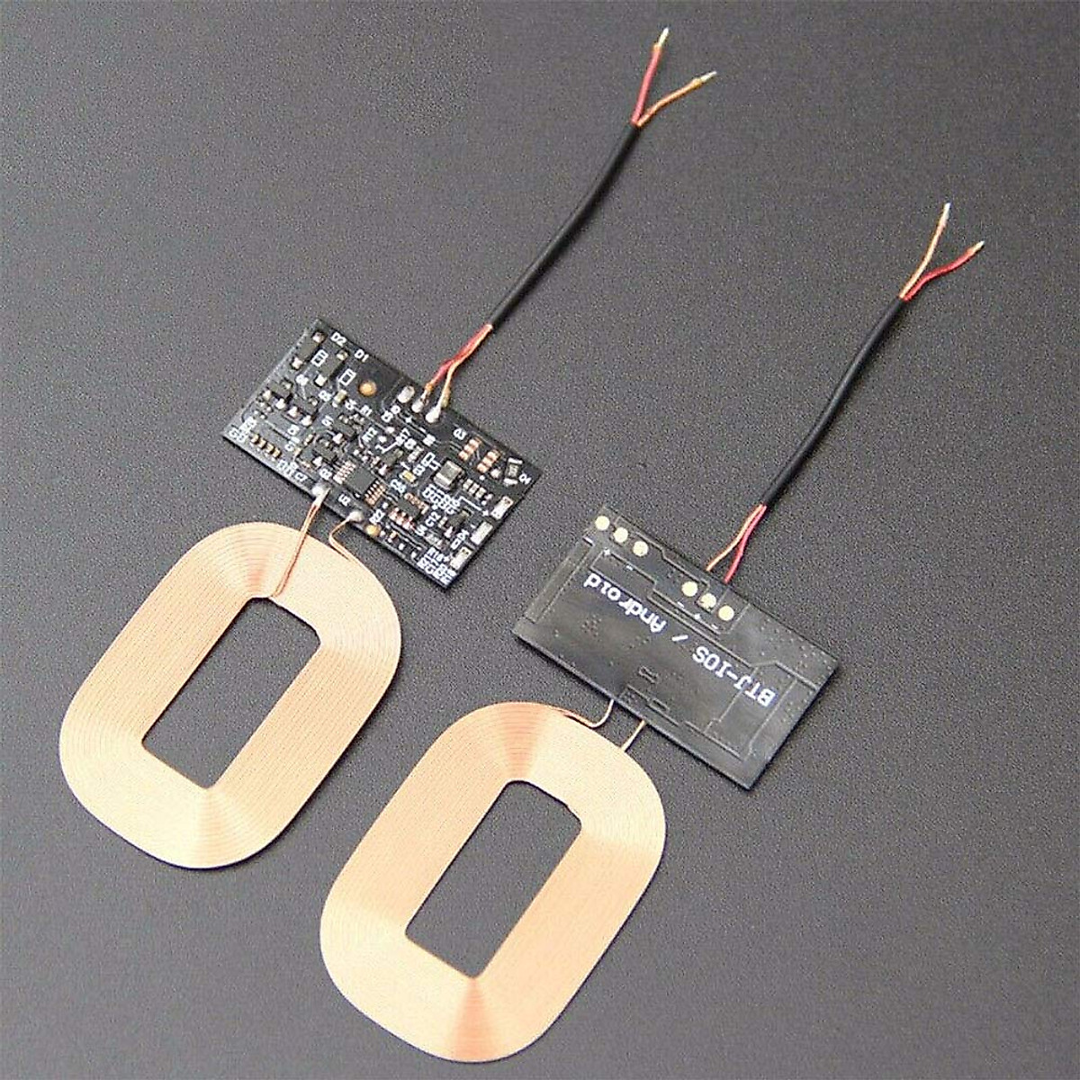 Acxico 2Pcs Wireless Charger Receiver Module PCBA Board Coil Universal Qi DIY