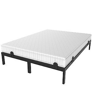 QZXRKEJI 6 PCS Non-Slip Mattress Gripper Gaskets for Bed Frame - Anti-Slip Pads for Metal Beds, Prevents Mattress Sliding, Black