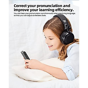 ZOOAOXO 64GB Digital Voice Recorder, Bluetooth Voice Recorder, Dual Microphone, 3072 kbps HD, A-B Repeat, Recording Monitoring, Noise Reduction, Voice Activated Recording