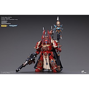 JoyToy Warhammer 40K: Chaos Space Marines Crimson Slaughter Sorcerer Lord in Terminator Armour 1:18 Scale Figure