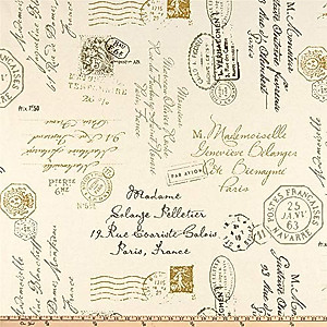 Richloom Postscript Paris Graphite, Fabric by the Yard