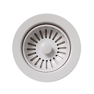 3.5" Basket Strainer for 3.5" Kitchen Sinks Finish: White