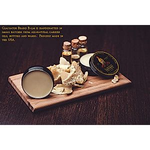Gladiator Beard™ Conditioning Balm (2.6 oz.) – Icon Scent – Gladiator Sized 2.6 oz, 30% More Than Most Balms – Superior BeardShield® Formula Designed to Strengthen, Tame, and Condition Your Beard