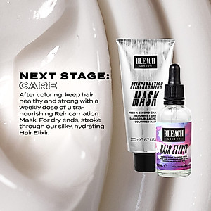 BLEACH LONDON Gobby Pink Super Cool Color - Semi-Permanent Hair Color, Light Bubblegum, Vegan, Cruelty Free, Vibrant Temporary Hair Color Cream, 5.07 fl oz…