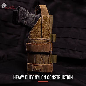 WOLF TACTICAL Molle Holster Universal Holster Molle Pistol Holster Airsoft Pistol Holster Nylon Tactical Holsters for Pistols
