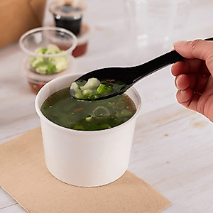 Karat U2015B Med-Heavy Weight Asian Soup Spoon - Black -1,000 ct