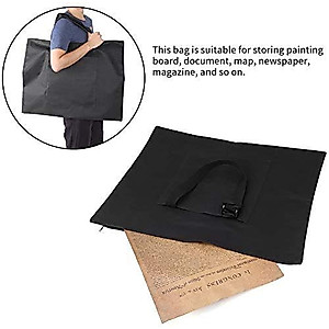 Canvas Art Portfolio Carry Bag Large Size A2 Artist Portfolio Case Drawing Board Bag Lightweight Poster Board Storage Bag Artwork Drawing Painting Photography SketchingArt Supplies Organizer (68x53CM)