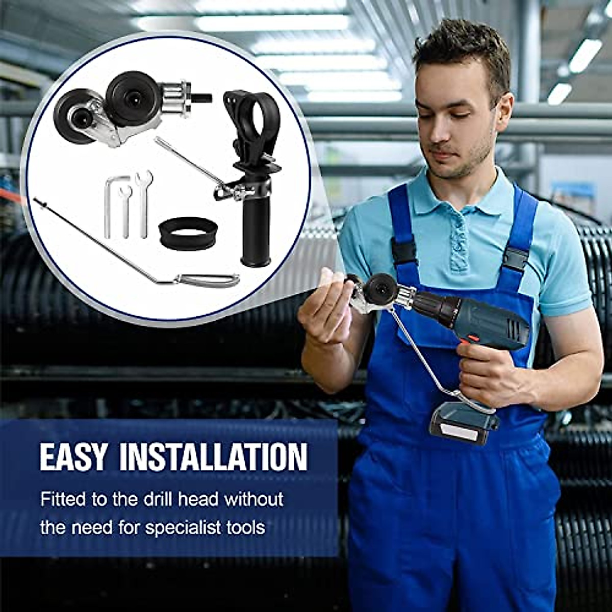 Electric Drill Shear Attachment Cutter Nibbler, Electric Drill Plate Cutter Metal Nibbler Drill Attachment with adapter, Universal Sheet Metal Cutter Knife for Cutting Iron, White Sheet, Steel, Copper