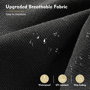 XIZZI Patio Furniture Sets Outdoor Sectional Sofa with Swivel Rocking Chairs,9 PCS All Weather PE Wicker Outside Conversation Couch with Coffee and Side Table for Backyard Deck Garden,Black