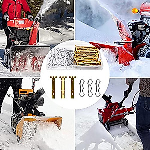 10pcs Shear Pins for Honda Snowblower and 10pcs Cotter Pins Replacement Parts for 738-04124 and 714-04040 Yard Machine Snow Blower Thrower Compatible with MTD Craftsman Cub Cadet Troy Bilt