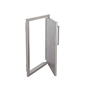 Bonfire Outdoor Kitchen BBQ Access Door,17 x24 Inch,304 Stainless Steel Single Vertical Door for Grilling Station or BBQ Island