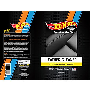 AMERICANA SERIES Hot Wheels Car Leather Cleaner Spray — Special UV Protection — Car Cleaning Supplies — Car Care Products — Car Detailing Supplies — Interior Car Cleaner - 20 Oz
