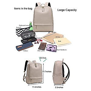 PAOIXEEL Lightweight Soft PU Leather Fashion Backpack Purse for Women, Anti-theft Travel Bag