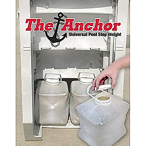 Main Access Anchor - Universal Pool Weights for Above Ground Entry Systems, Steps and Ladders (Two-Pack)