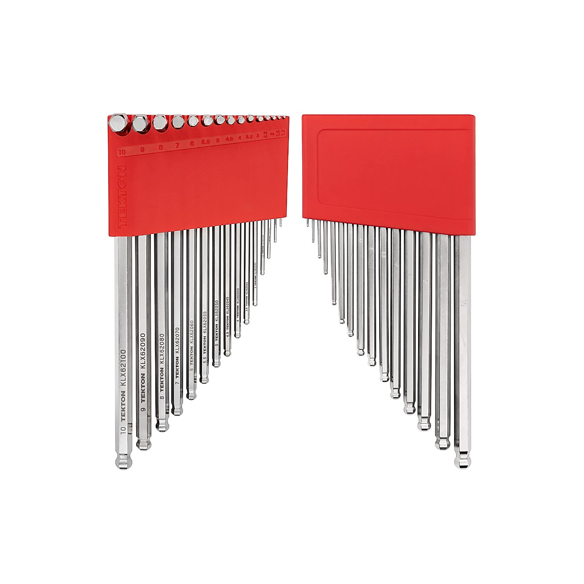 TEKTON Ball End Hex Key Set, 15-Piece (1.3-10 mm) with Holder | KLX91201