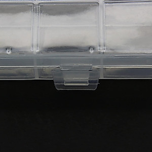Juvielich Clear Plastic Organizer Box,24 Fixed Grids Storage Container Jewelry Box for Beads Art DIY Crafts Jewelry Fishing Tackles 7.56"x5.31"x0.87"(LxWxH) 1PCS
