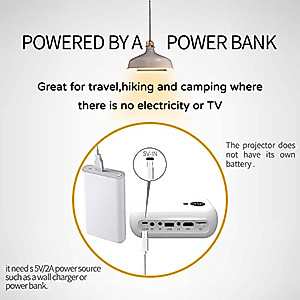 WiFi Blue-Tooth Projector, Native 1080P HD Projector 14-100 inch Projection Screen Home Video Projector, Portable Wireless Projector Compatible with Computer/Mobile Phone/Tablet/USB Flash (Yellow)