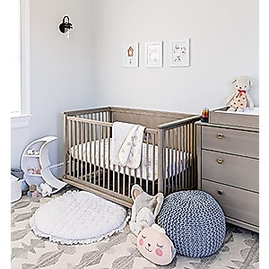 Burt's Bees Baby - Reversible Blanket, Nursery, Stroller & Tummy-Time Organic Jersey Cotton Quilted Infant & Toddler Bedding