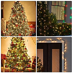 Dazzle Bright Christmas 60FT 300 Count Incandescent Mini String Lights + 2 Pack 39.4 FT 120 LED Solar Powered String Lights